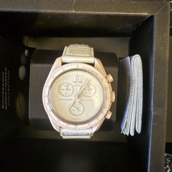 OMEGA X Swatch Mission To Venus Speedmaster Moonwatch Pink ...