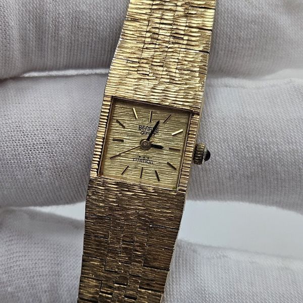 Vintage Benrus Citation Gold Tone Ladies Wrist Watch Quartz Elegant New ...