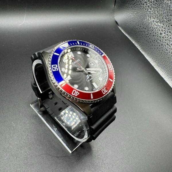Casio â Pepsiâ Men's Quartz Date Indicator 46mm 200M Dive Watch MDV106B ...