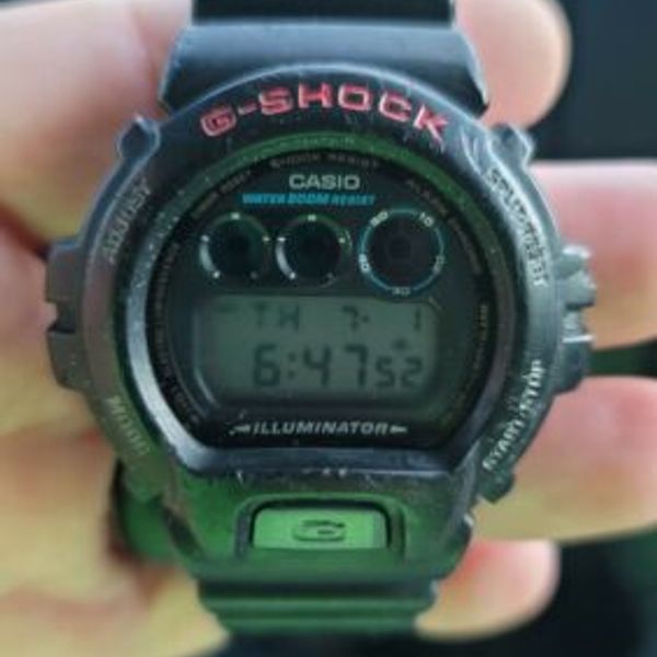 Casio G-Shock - DW-6900 (module 1289) Black Illuminator . Fresh battery ...