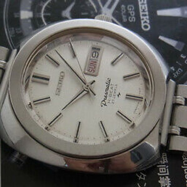 VINTAGE SEIKO PRESMATIC 5146-7030 HI-BEAT 27 JEWELS AUTOMATIC JAPAN ...