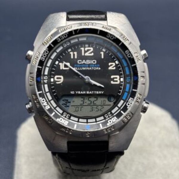 Vintage Casio AMW-700 Fishing Gear Illuminator Chrono Digital Quartz ...