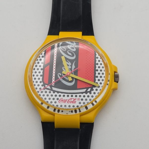 Vintage 1990s Swatch Watch Coca Cola 7.5" WRIST | WatchCharts Marketplace