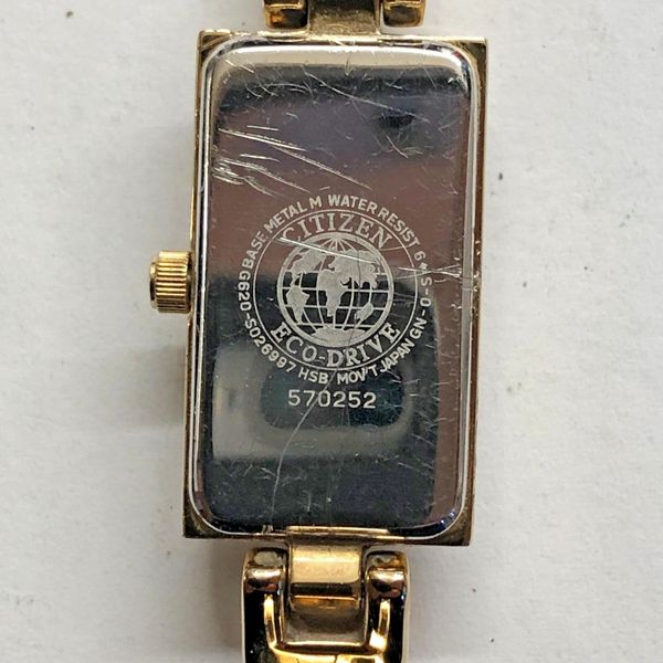 Citizen G620-S026997 HSB Eco-Drive Ladies Gold Plated Watch Working ...