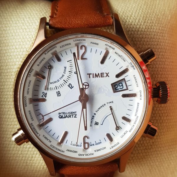 Timex TW2P87800 IQ Traveller World Time watch | WatchCharts Marketplace