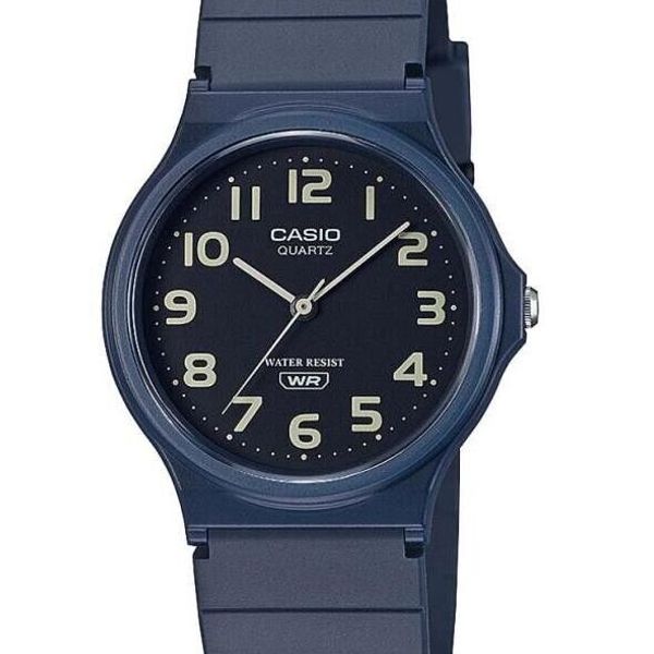 Casio MQ-24UC-2B Matte Blue Resin Analog Unisex Mens Watch WR MQ-24 Original | WatchCharts ...