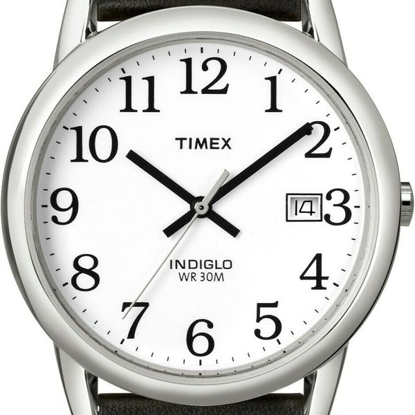Timex Mens Watch T2H281, Leather strap, Indiglo Night Light | WatchCharts