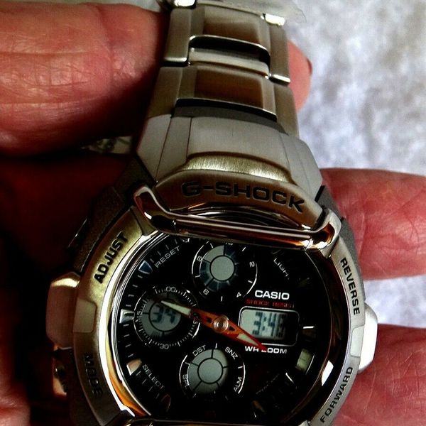 NEW Casio G-Shock G-5110 Wrist Watch Cockpit Series Silvertone Japan ...