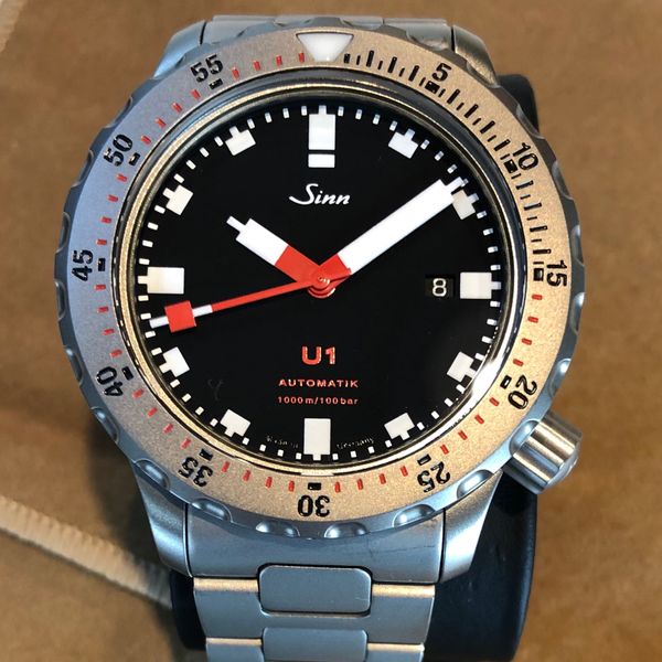 FS: Sinn U1 with bracelet, leather strap, B&P, ETA movement. SDR bezel ...