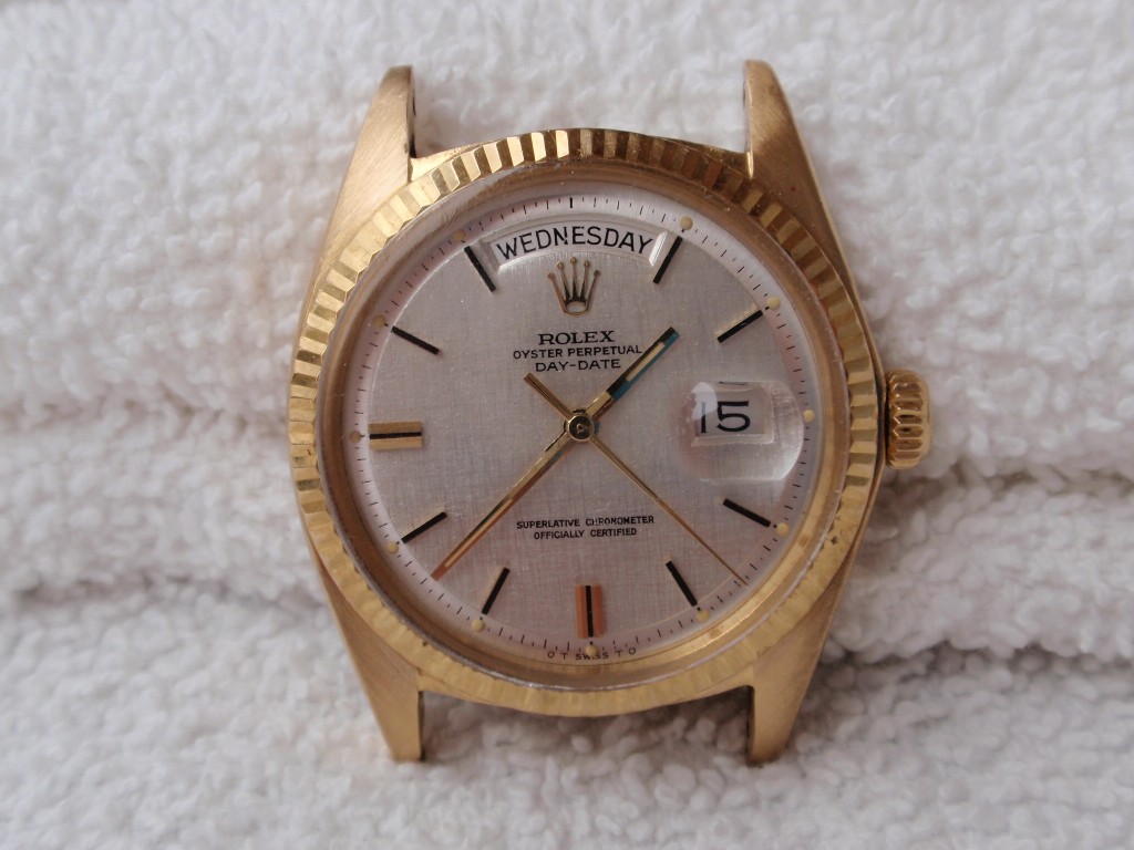 FS: Rolex 1803 President Sigma Linen Dial Award Watch | WatchCharts