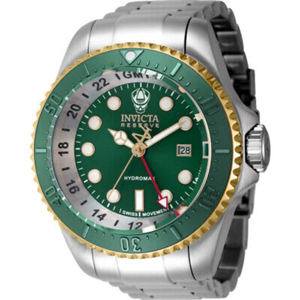 Invicta Hydromax GMT Date Quartz Green Dial Men's Watch 45475 ...