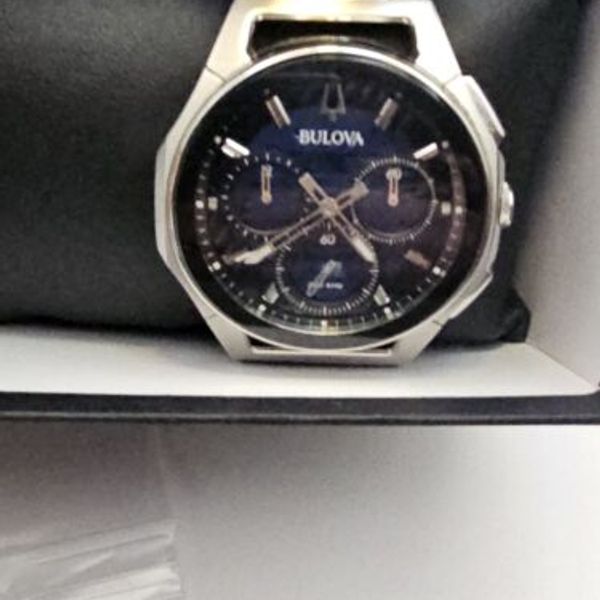Bulova Curv Blue Men's Watch - 96A205 | WatchCharts Marketplace