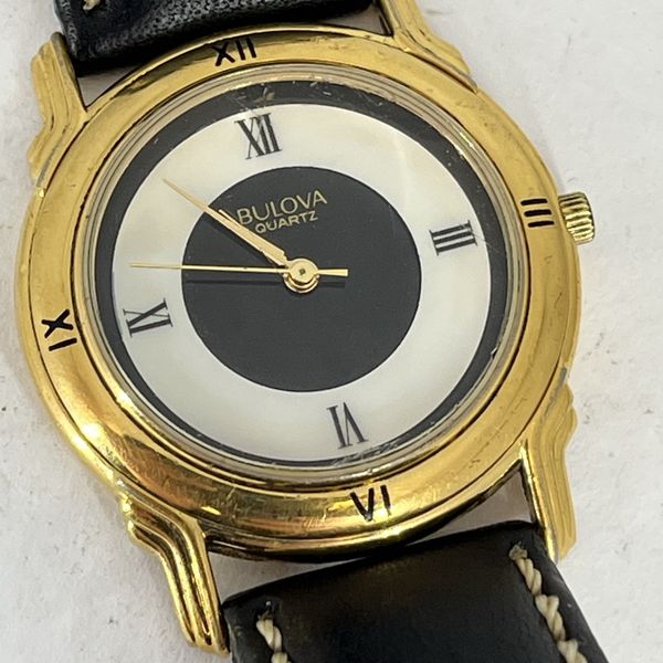 BULOVA BULLSEYE MEN'S Watch 2 Tone Dial Gold Plate Vintage Watch ...
