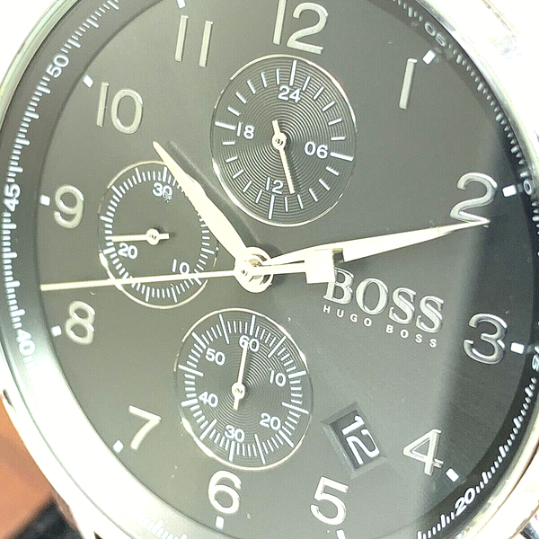 Hugo Boss Men's Watch 1513494 Quartz Chronograph Gray Dial Brown ...