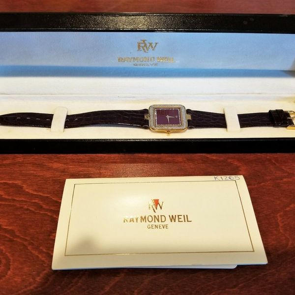 Raymond Weil Geneve Swiss Watch - 18K Gold and Diamond 5847 Vintage ...