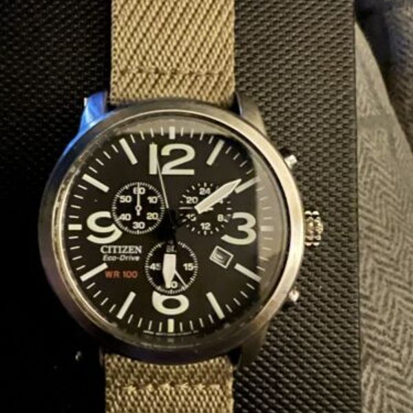 Citizen WR100 Eco Drive Military / Field Gents Watch H500 - S078814 ...