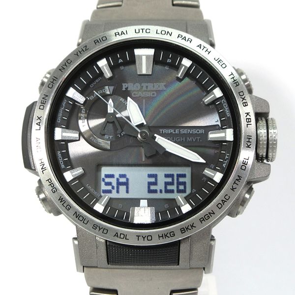 [Used] CASIO ｜ Casio PRO TREK PRW-60T-7AJF Climber Line Anadigi Radio ...