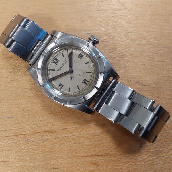 Rolex Bubbleback 3372 Vintage Automatic Running | WatchCharts Marketplace