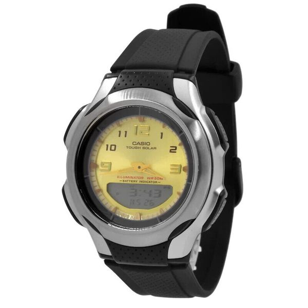 CASIO Illuminator AW-S90 Tough Solar Analog & Digital Mineral crystal ...