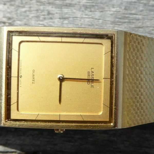 Vintage Gold LASSALE SEIKO 8420-6869 Gentlemen's Watch | WatchCharts ...