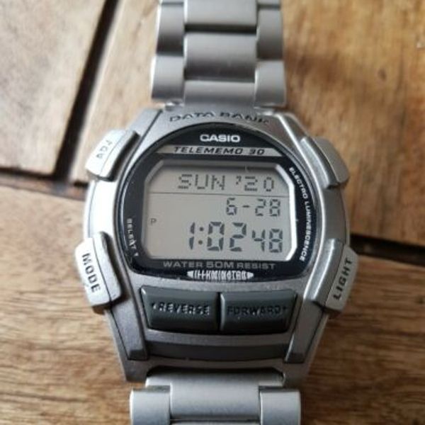 Casio Telememo 30 Databank Illuminator Digital Watch DB-35H ...