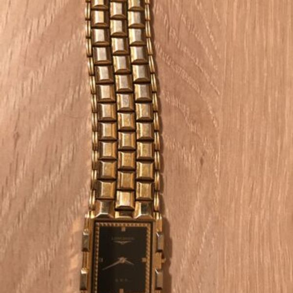 Vintage Longines QWR Rectangle Gold Plated Men’s Watch | WatchCharts ...