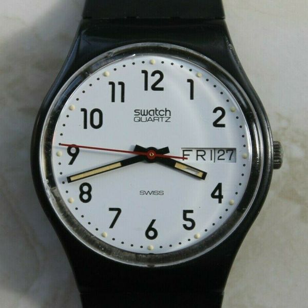 SWATCH GB703 / YEAR 1984 - SMALL SWATCH LOGO - VINTAGE / NO COUNTRY ...