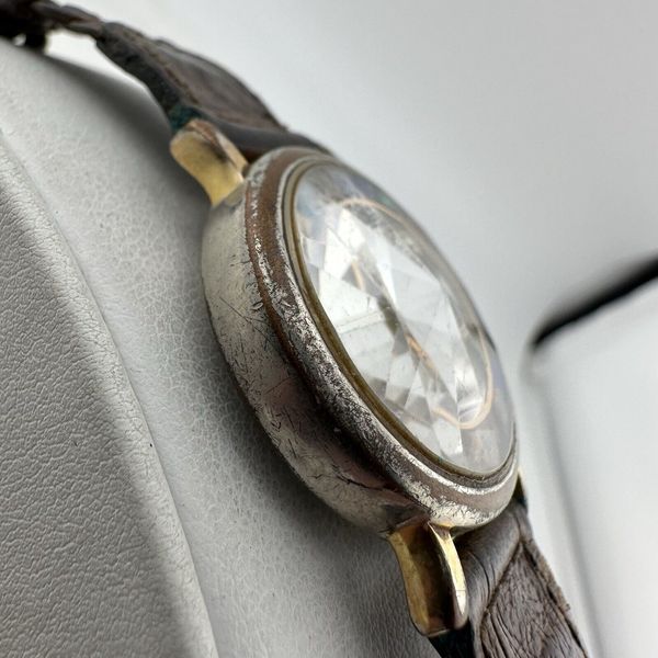 Vintage Fossil Womens Watch PC-7330 Prism Stone Dial, Leather, New ...