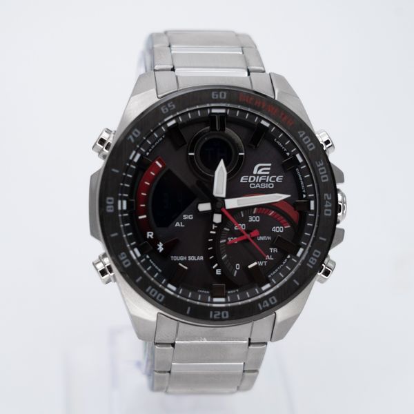 Casio Edifice Digital Analog Black/Red Label Bluetooth Watch ECB900DB ...