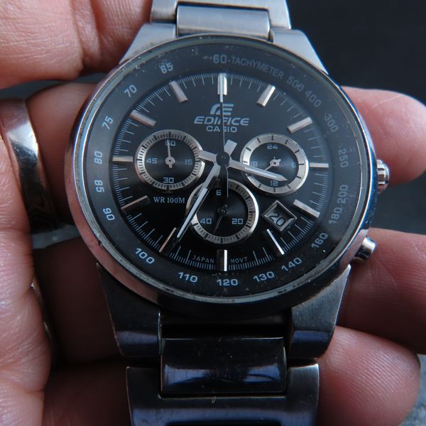 EF-500 Casio Edifice Chronograph 24 Hours Quartz Men Watch ...