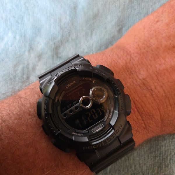 Casio G-Shock GD-100 3263 Digital Black Resin Menâ s Watch â Working â ...