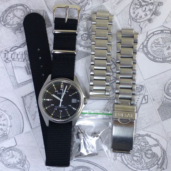 Pulsar by Seiko Men's Military Field Watch 37mm - New Crystal & NATO ...