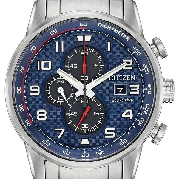 New Citizen Eco-Drive Primo Blue Dial Stainless Steel Men's Watch ...