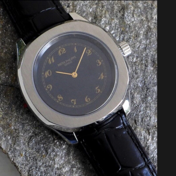 ORIGINAL PATEK PHILIPPE DIAL AND MOVEMENT IN NAUTILUS STYLE CASE ...