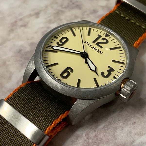 FS: 41mm Cream Standard Issue Field Watch by Filson - $95 | WatchCharts ...