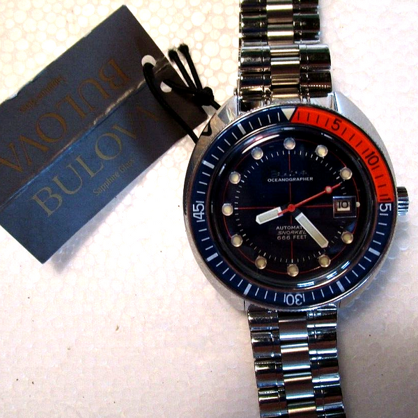 Show Case New "Bulova Oceanographer Snorkel Divers Watch-666 Ft W.R ...