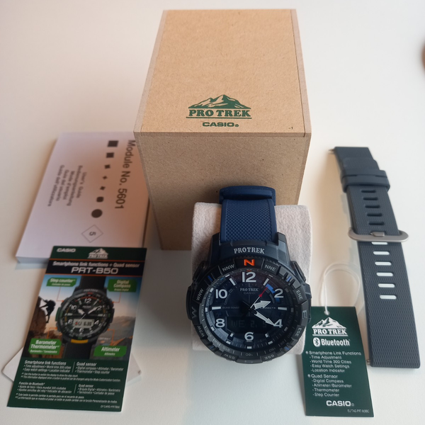 Casio Pro Trek PRT-B50 2ER quad sensor + bluetooth watch | WatchCharts Marketplace