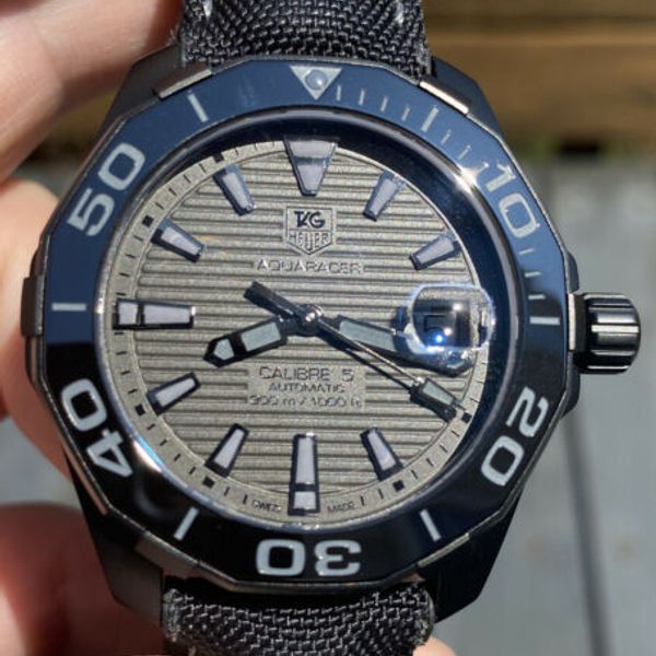 Tag Heuer Aquaracer Watch Limited Black Phantom Titanium Ceramic ...