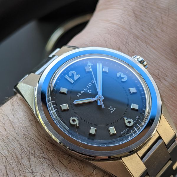 [WTS] Halios Universa - Pastel Gray - Handwound - 38mm - SS Bracelet ...