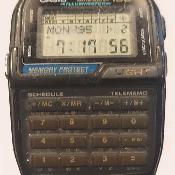 CASIO DBC-150 DATA BANK 150 CALCULATOR Mod 1477 WATCH NEW BATTERY ...