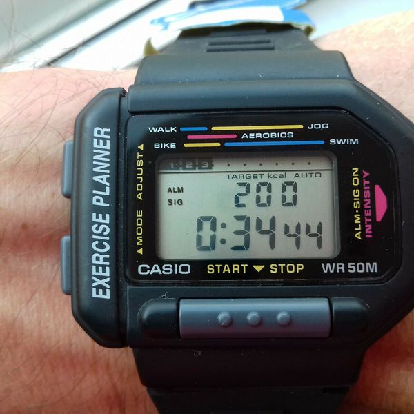Casio Vintage Collection EXP-10-3V Exercise Planner NOS Rare Watch ...