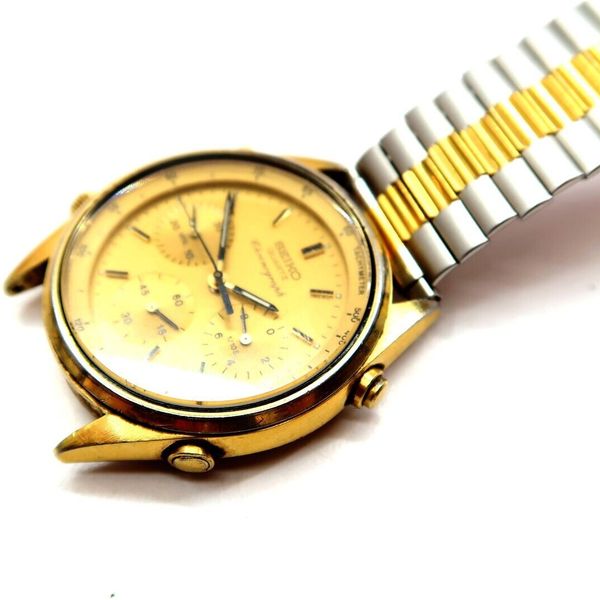 SEIKO Chronograph Mens Quartz Watch 7A28-702L with NEW BATTERY James Bond ~ READ | WatchCharts ...