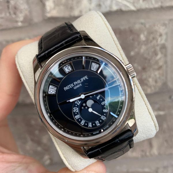 BNIB Patek Philippe 5205G Blue Dial White Gold Annual Calendar ...