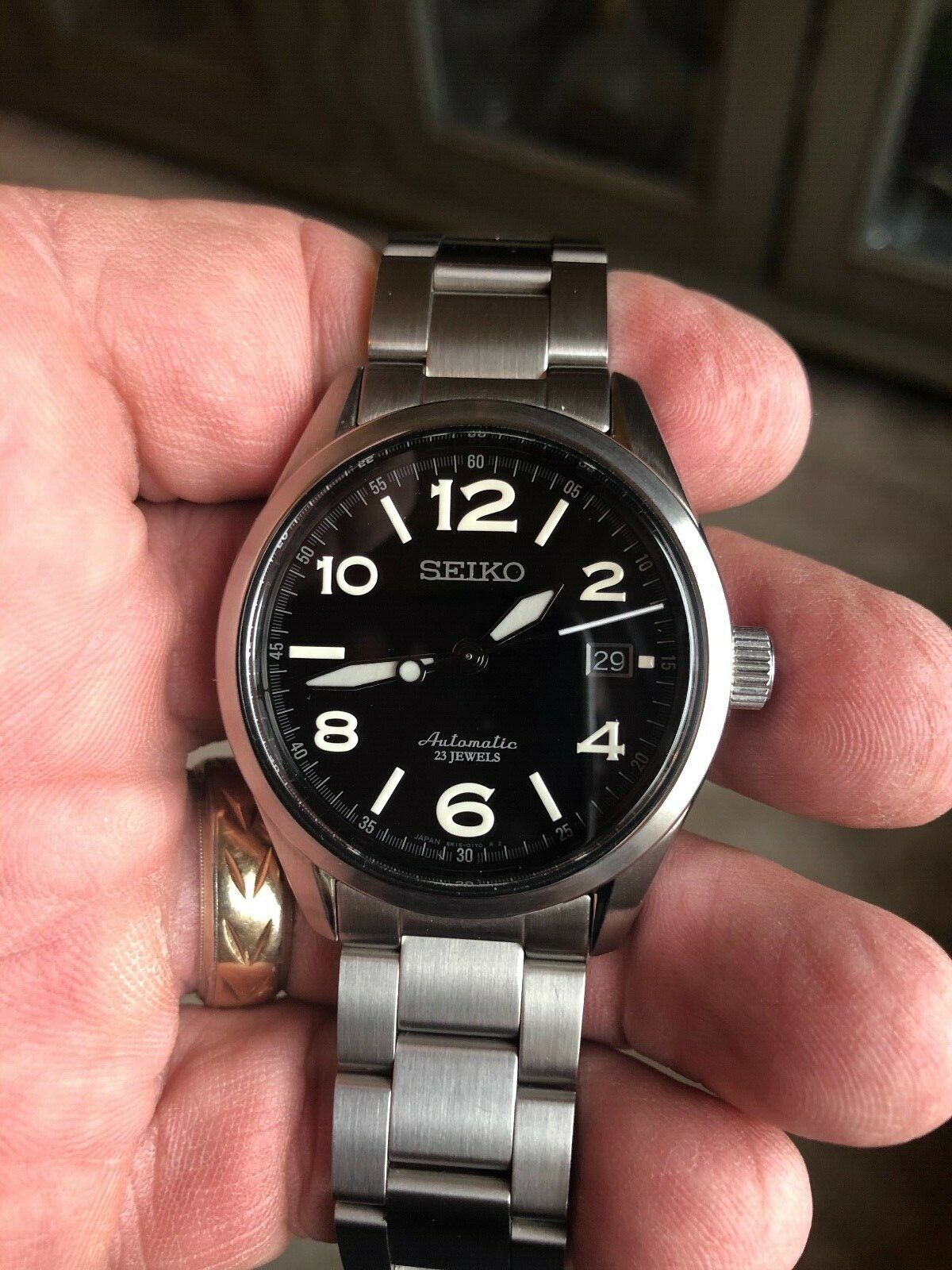 Seiko SARG009 Automatic Mechanical Analog 6r15 Black Dial Made in JAPAN ...