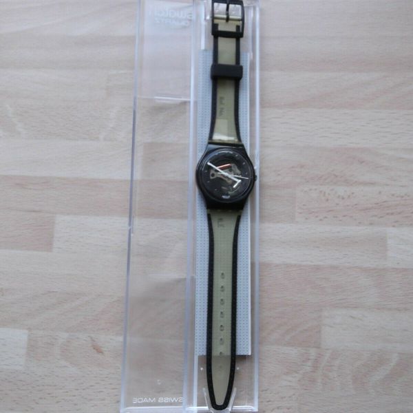 Swatch Watch GB161 Blackliner. 1995. New And Unused In Original Box ...