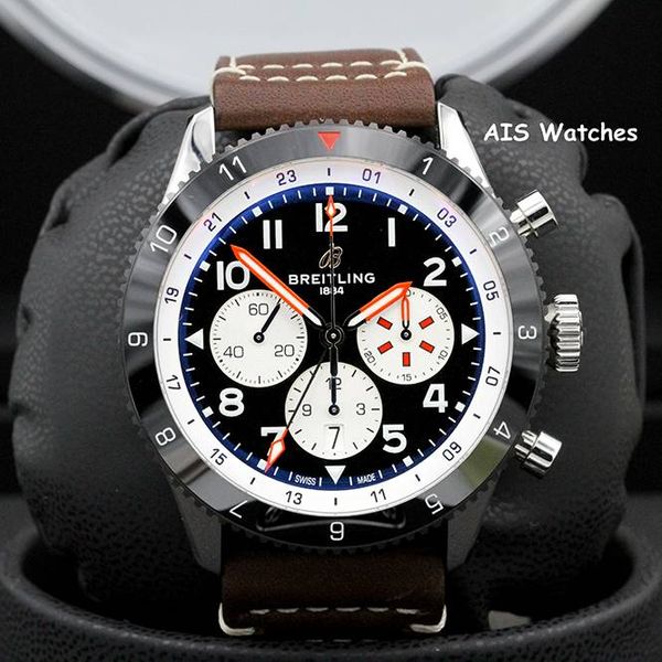 FSOT: Breitling Super AVI B04 YB04451A1B1X1 Chronograph GMT 46 Mosquito ...