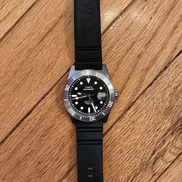 Pre-Owned Timex Deepwater Reef 200 Titanium Automatic 41mm Dive Watch ...