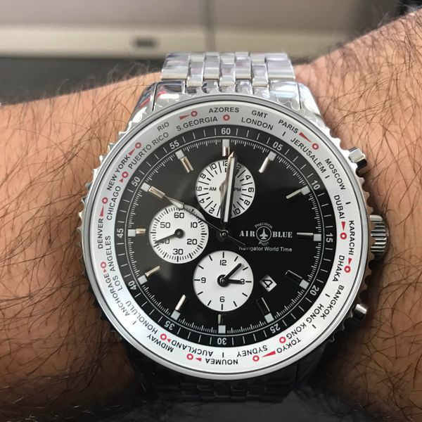 Deep Blue Air Blue World Timer | WatchCharts Marketplace
