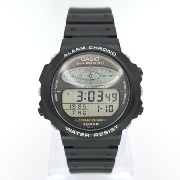 CASIO CGW-50 COSMO PHASE 100M VINTAGE DIGITAL WATCH JAPAN 1985 ...