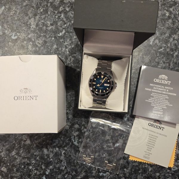 Orient Kamasu Automatic Watch 200m Water Resistance, Sapphire Glass, Blue Dial | WatchCharts ...